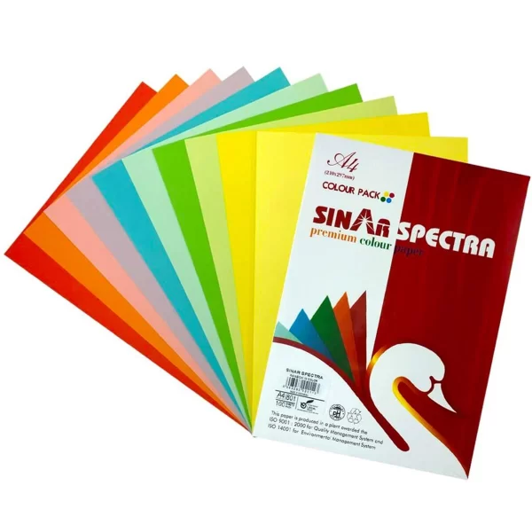 A4 Sinar Spectra Premium Colour Paper 250 Sheets – Edubooks